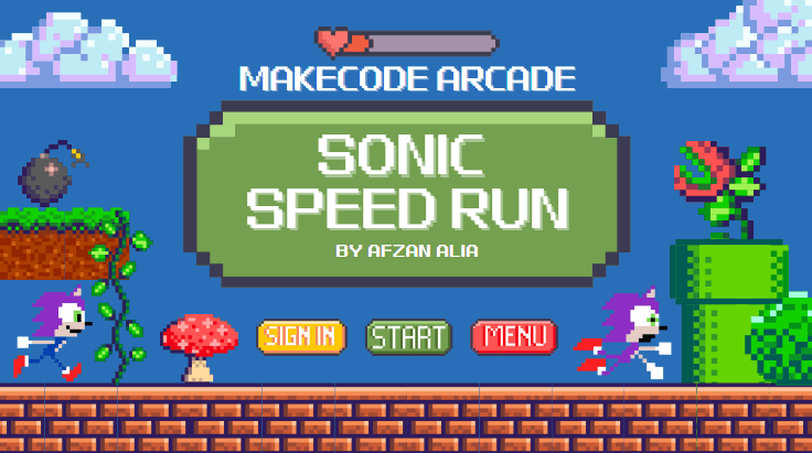 MakeCode Arcade : Sonic Speed Run – Roboskool Campus